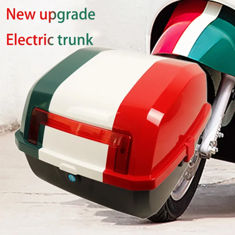 Motorcycle-trunk-electric-vehicle-toolbox-universal-three-color-tail ...