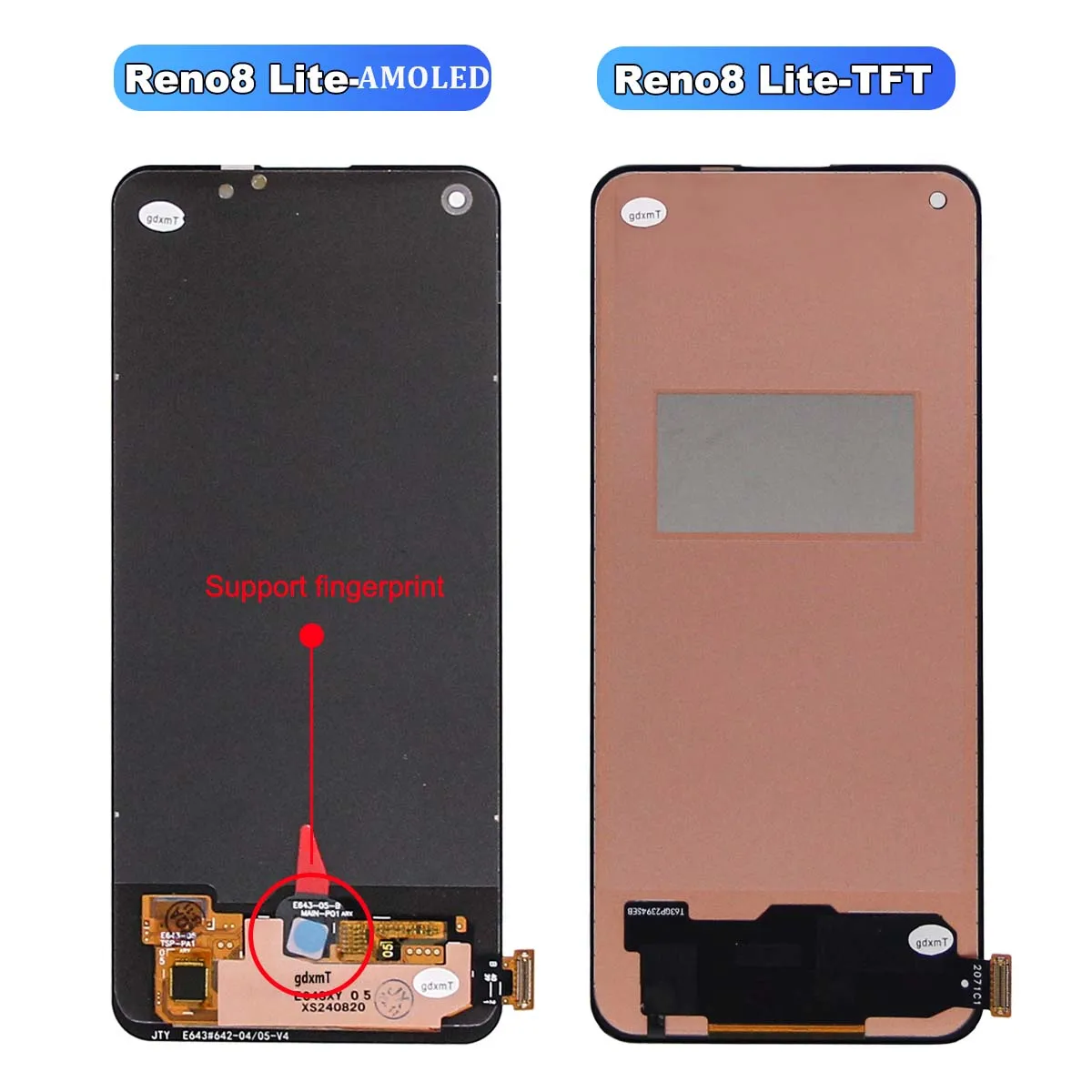 AMOLED For OPPO Reno8 Lite 8Lite LCD Display Touch Screen Digitizer ...