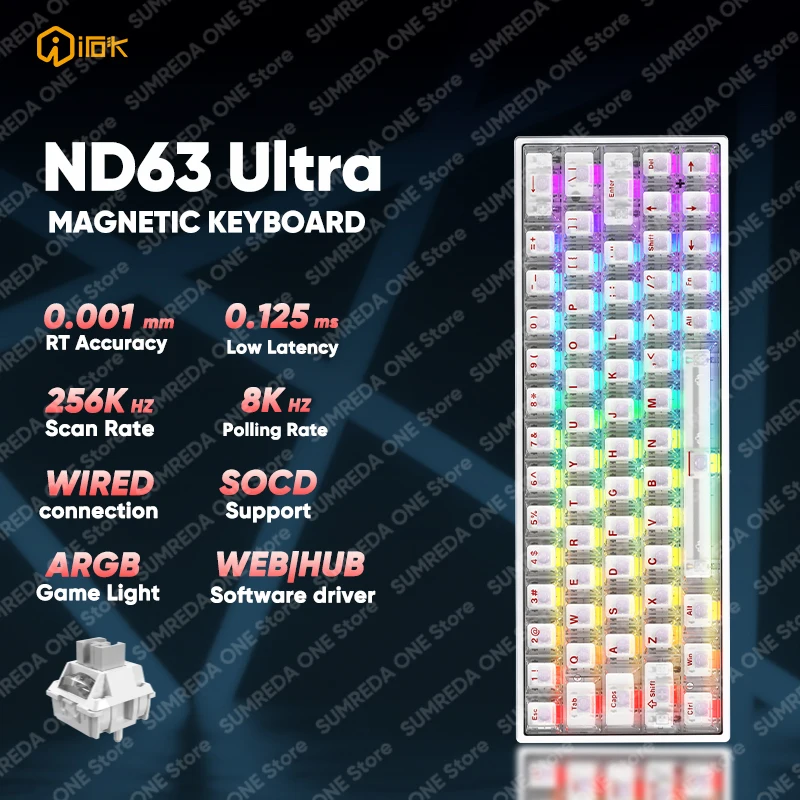 IROK ND63 Ultra ND68 Pro ND63 Max teclado mecánico magnético para ...
