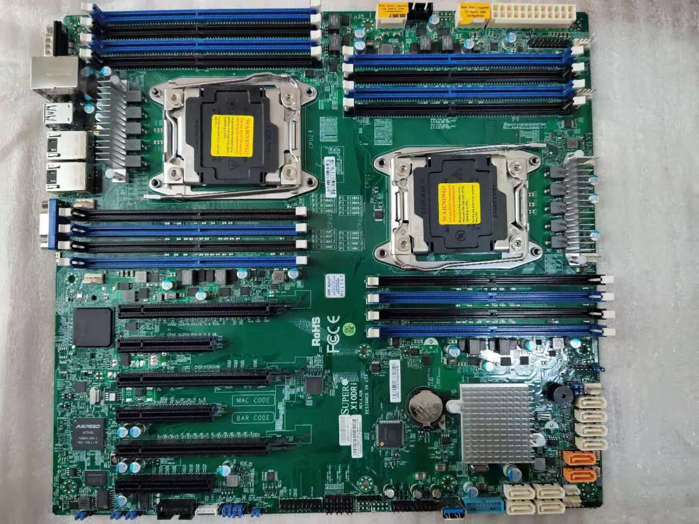 Supermicro x10dri Intel c612 E-ATX Dual lga2011-3 Motherboard System ...