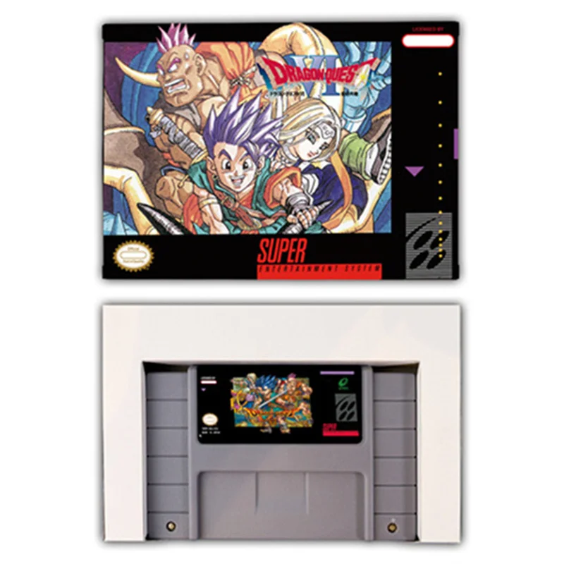 RPG Game for Dragon Quest I&II III V VI Game Cartridge with Box for USA ...