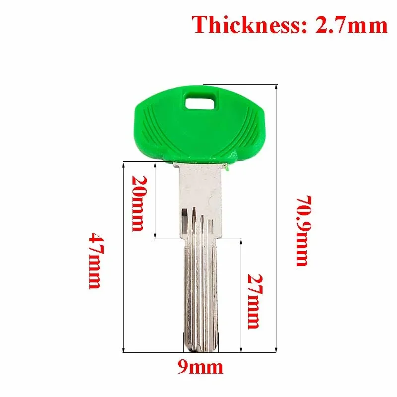 5-10-50-100-Pcs-Blank-Key-Copper-Plastic-SECUREMME-K22-Green-for-Door ...