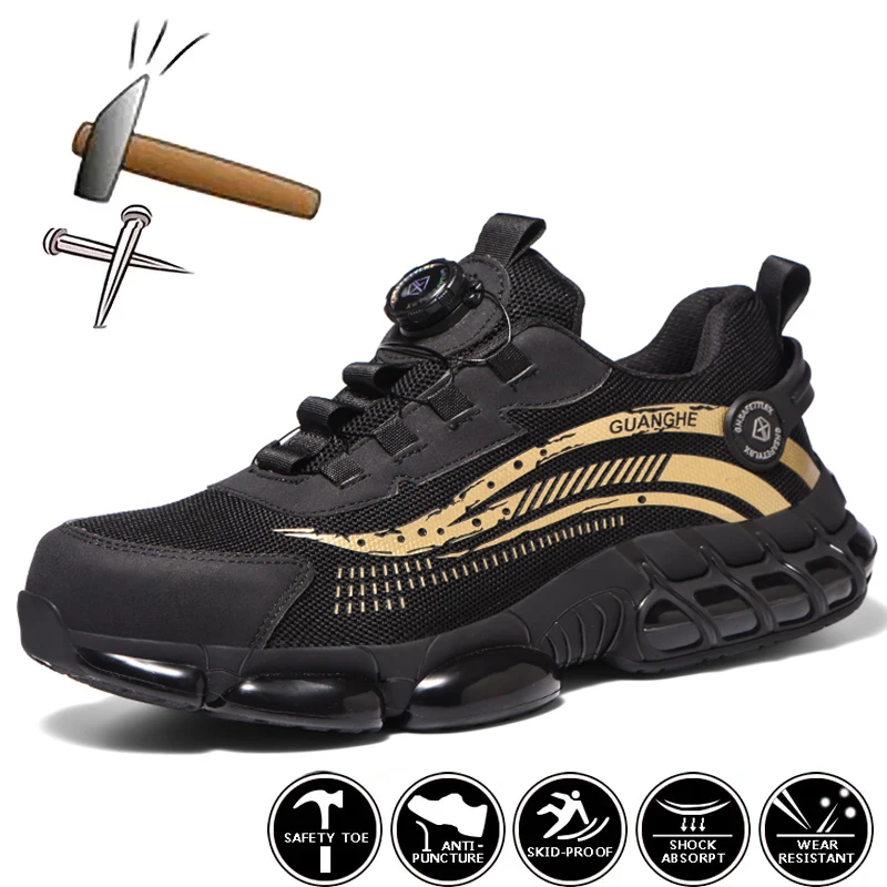 Rotating-Button-Safety-Shoes-Men-Air-Cushion-Work-Sneakers-Women-Anti ...
