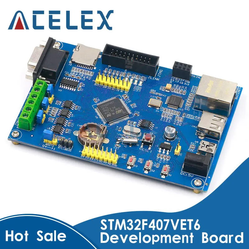 Placa de desarrollo de Control Industrial STM32F407VET6, red Ethernet Dual CAN RS485, STM32 ...