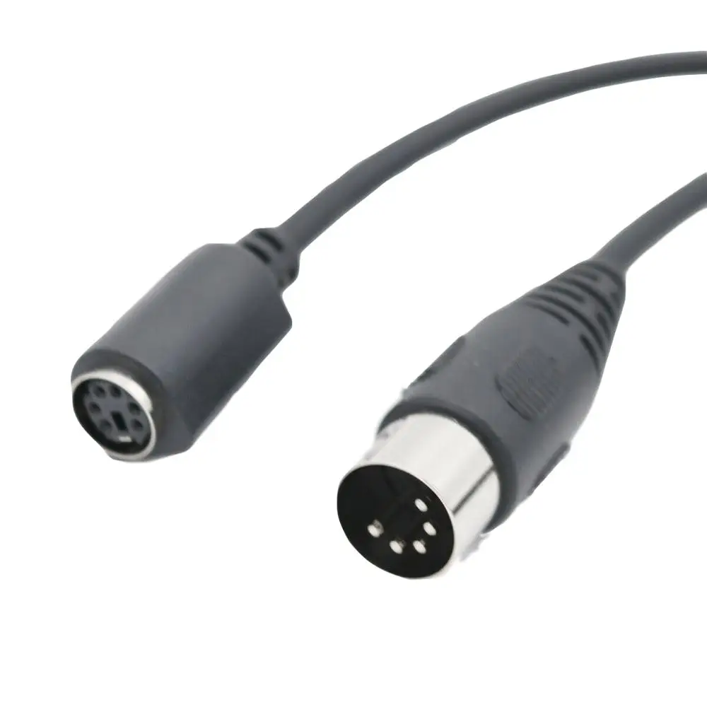 1pc DIN5 AT Male to Mini DIN6 MDIN6 PS/2 Female PC Mac Keyboard Cord 6 ...