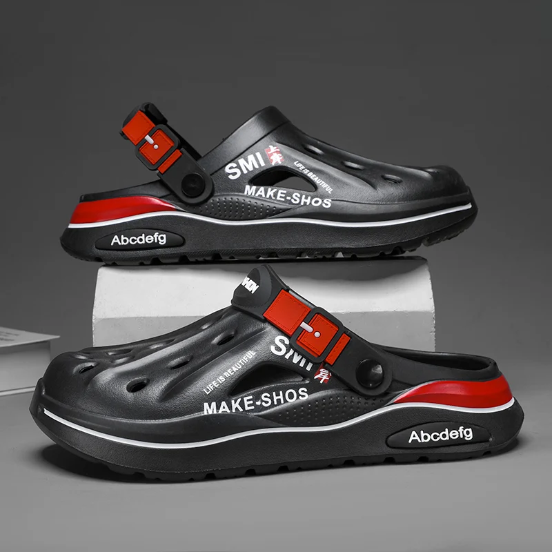 Sapatos-casuais-de-sola-grossa-antiderrapante-masculinos-sand-lias-de ...