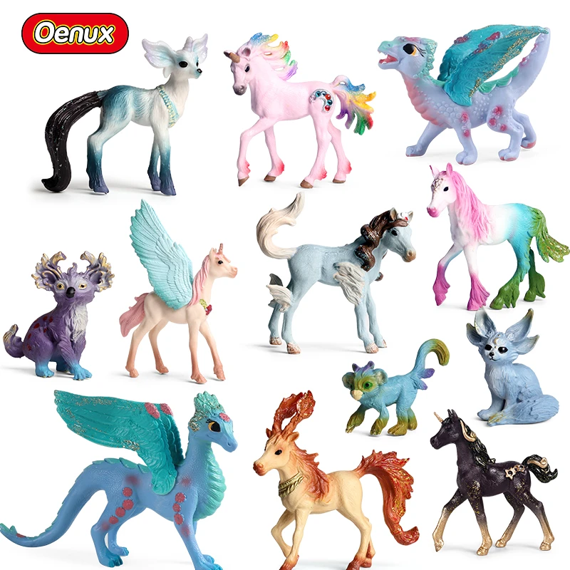 Oenux Simulation Mythical Fairy Tale | Oenux Action Figure Horse ...