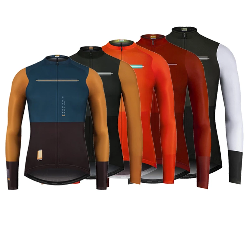 Spring Autumn Cycling Jerseys Bike Team Long Sleeve Shirts MTB Road ...