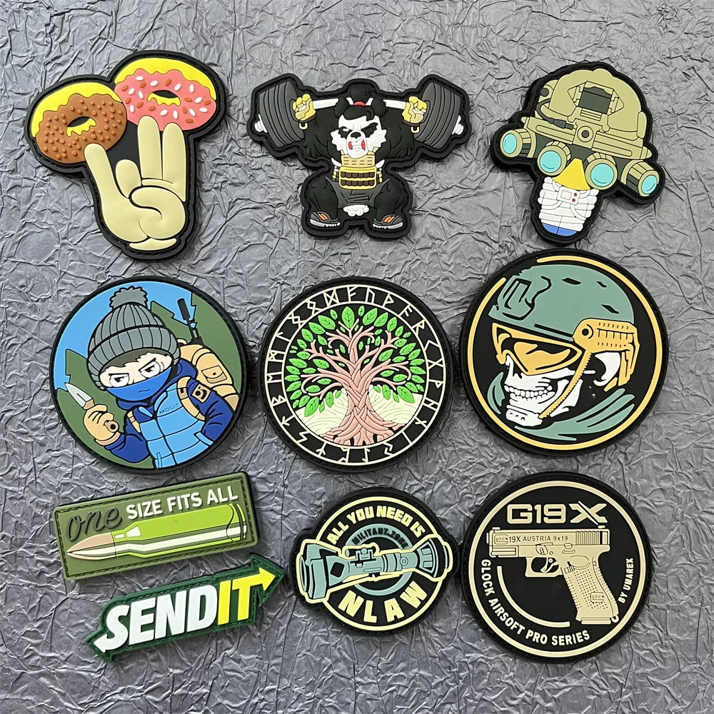 Call-of-Duty-PVC-Patch-Sticker-on-Clothes-Hook-and-Loop-Patches ...