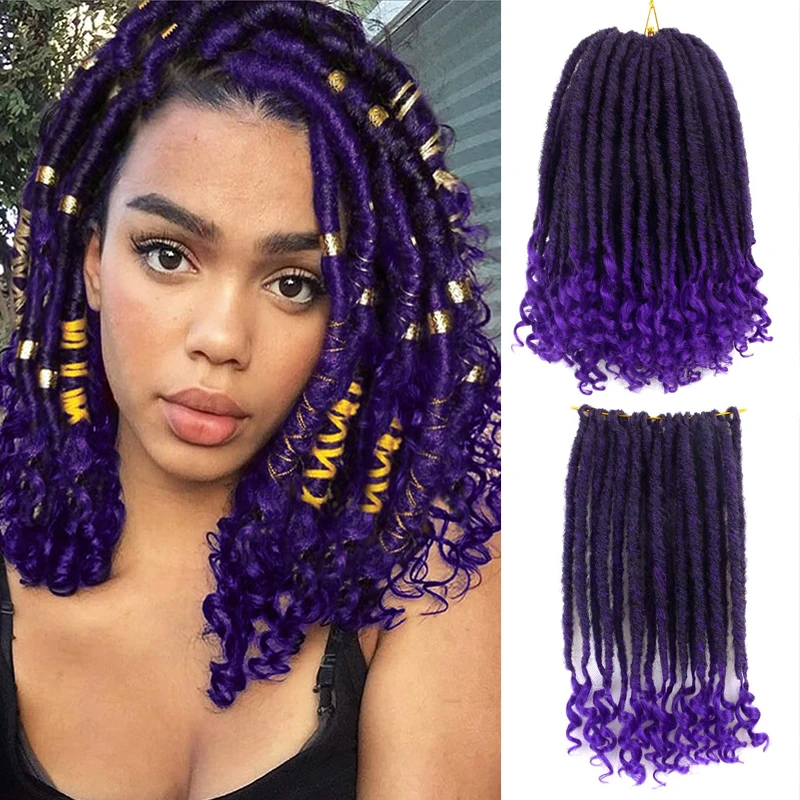 Purple Faux Locs