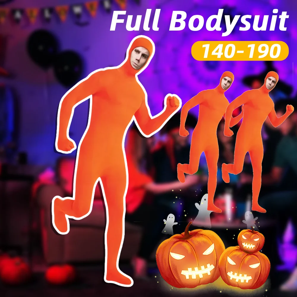 Full Bodysuit Open Face Stretch Adult Costume Zentai Disappearing Man ...