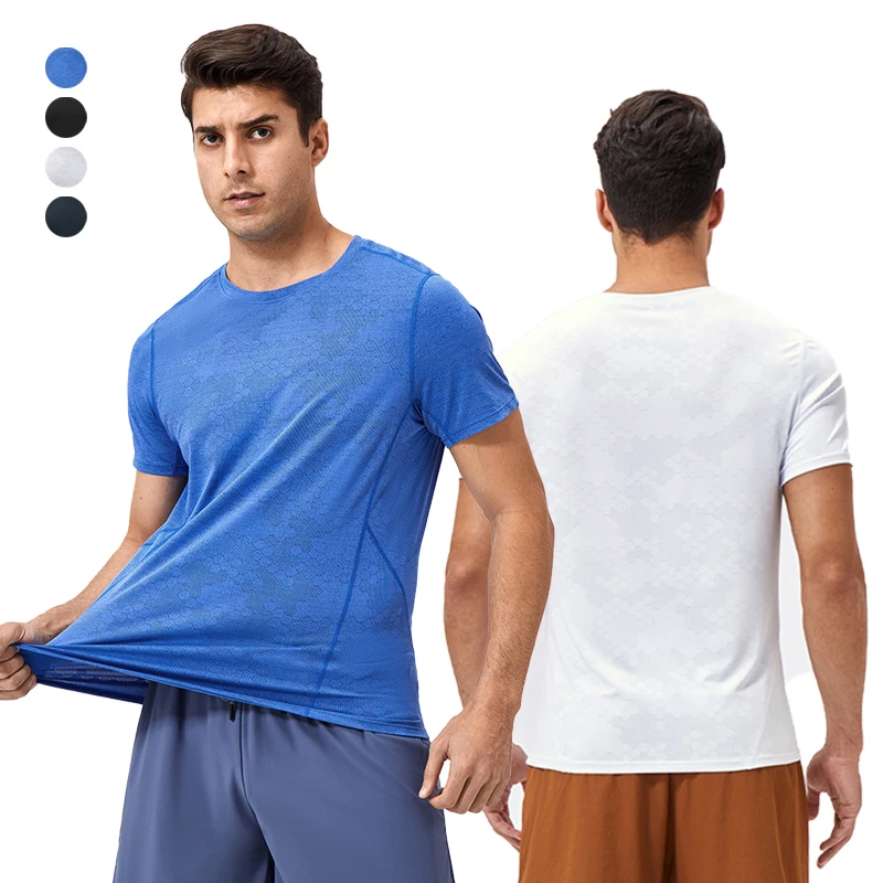 Men-Jersey-Stretch-Men-Jogging-T-Shirt-Quick-Dry-Compression-Sports-T ...