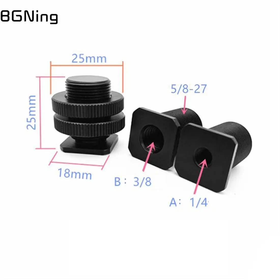 Hot Shoe Mount Adapter | Shoe Tripod Mount | Photo Studio Kits - 3/8 M6 ...