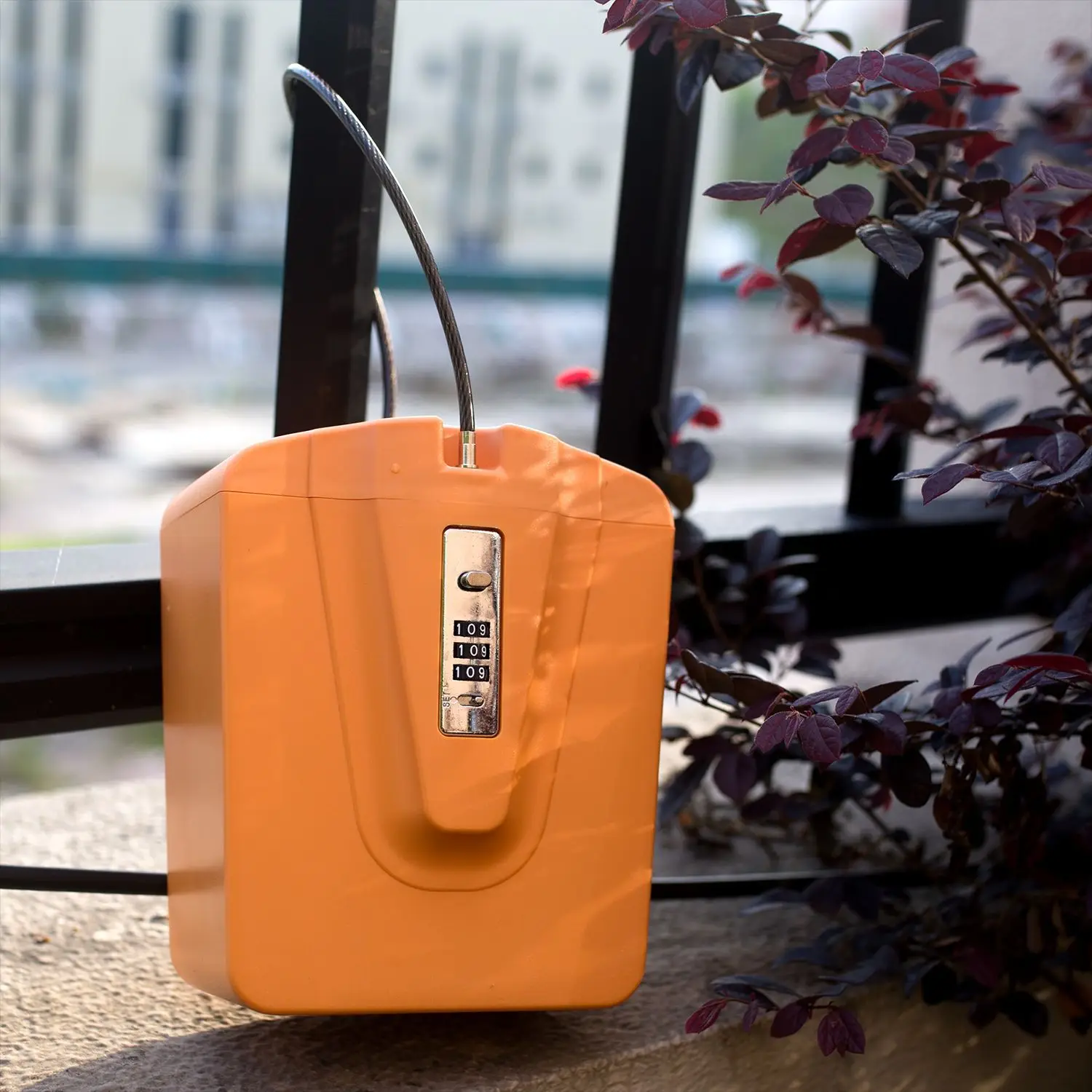 Portable Lock Box For Beach Portable Safe Lock Box Storage Box 3 Digit ...