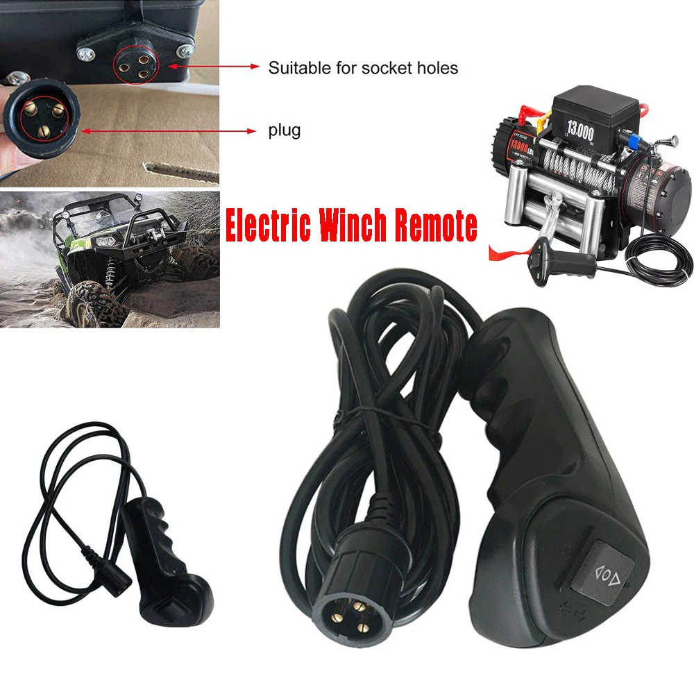 6000-13000LBS-Electric-Winch-Remote-Controller-with-1-5M-Cable-For ...
