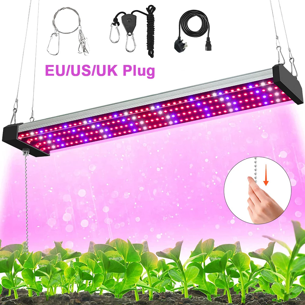Connectable LED Plants Grow Light Full Spectrum Hydroponic Growing Lamp ...