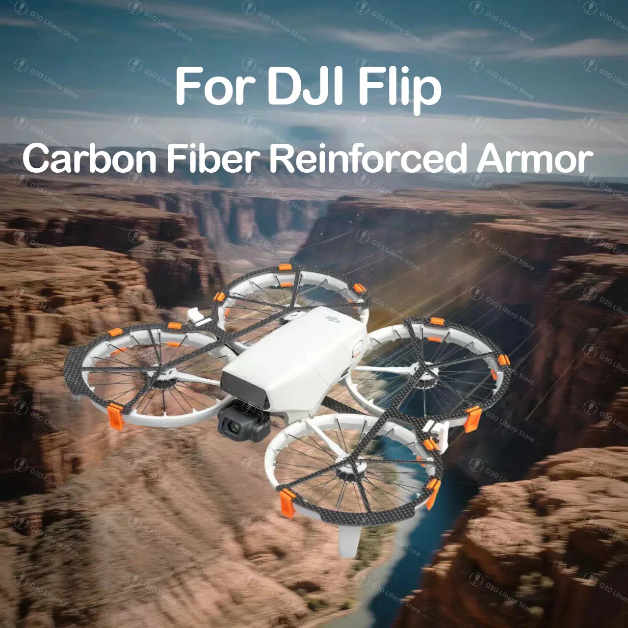Real Carbon Fiber for DJI Flip Full Protection Lightweight Anti-Fall ...