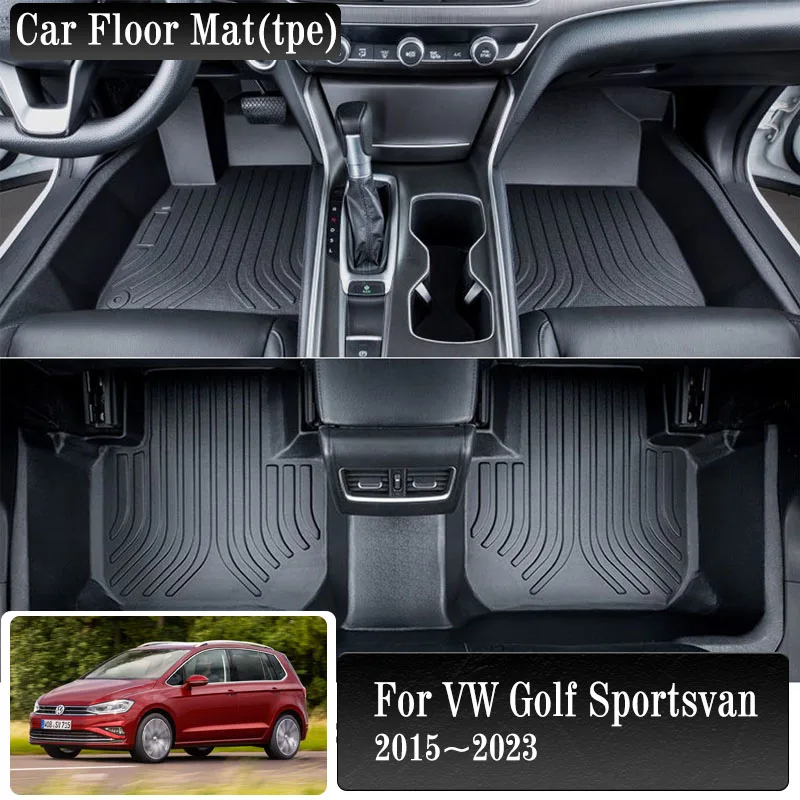Car-Floor-Mats-For-Volkswagen-VW-Golf-Sportsvan-2015-2023-Waterproof ...