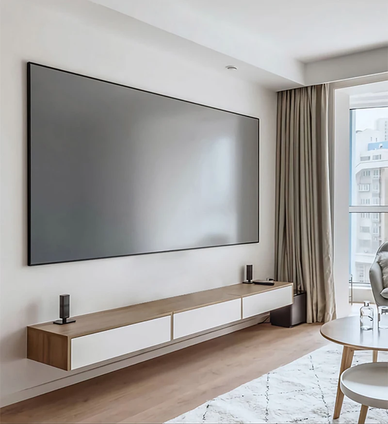 160-inch-Black-Crystal-3D-4K-Narrow-Fixed-Frame-Projection-Screens ...