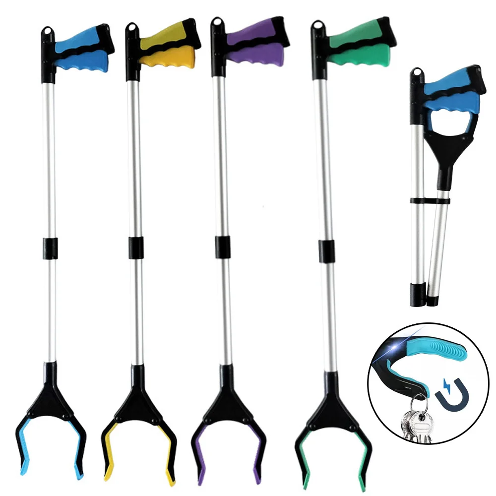 Foldable-Litter-Reachers-Pickers-Gripper-Extender-Hand-Tools-Portable ...