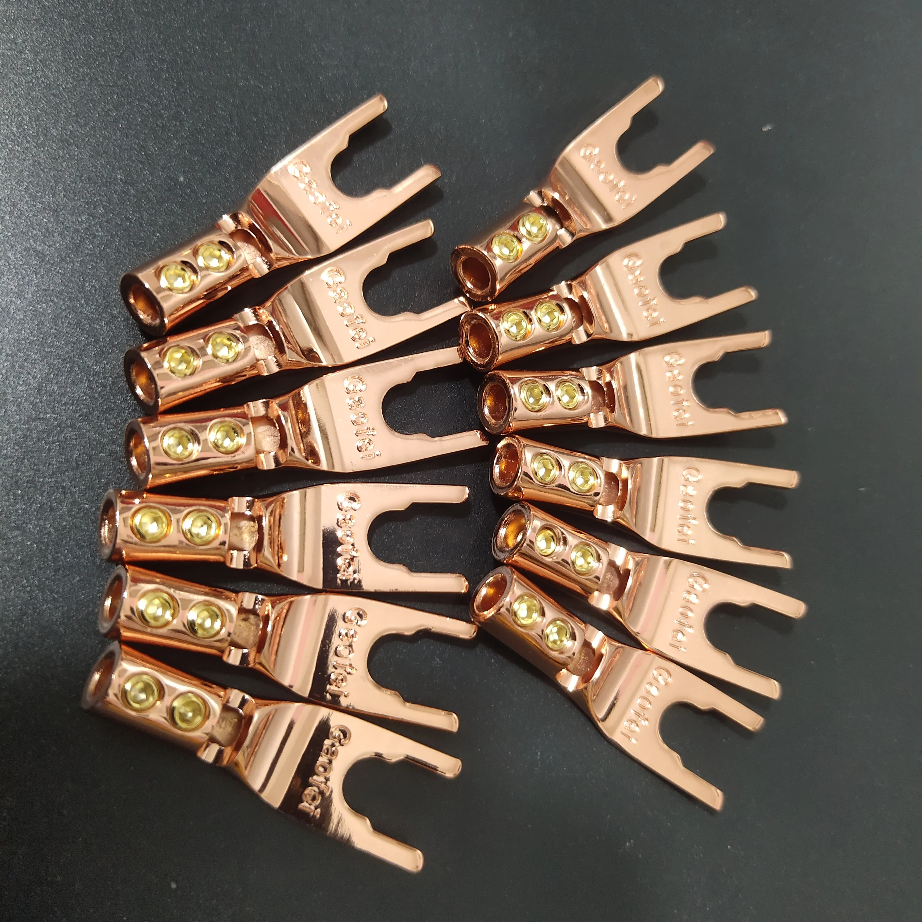 Red-copper-Y-type-solderless-plug-High-Quality-Pure-Copper-Y-Spade ...