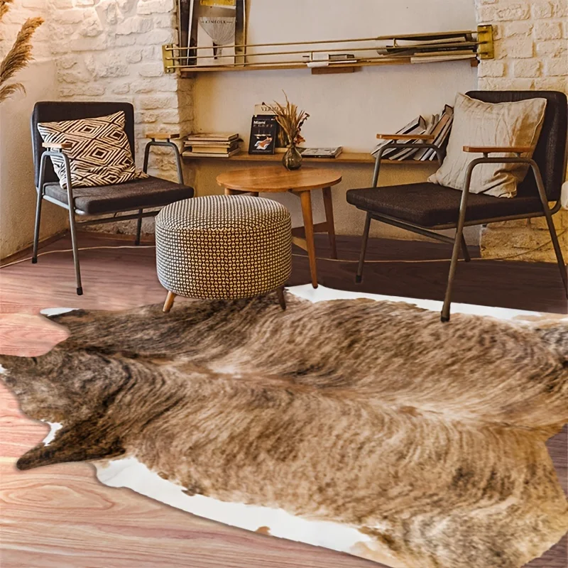 Artificial-cowhide-rugs-cow-print-rugs-with-artificial-non-slip-backing ...