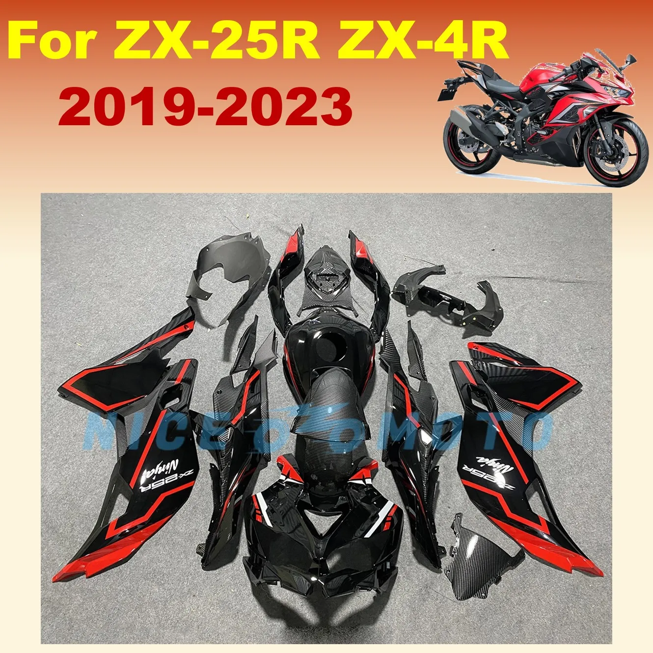 Motorcycle-Fairings-Kits-Fit-For-ZX-4R-2019-2023-ZX-25R-zx4r-2020-2021 ...