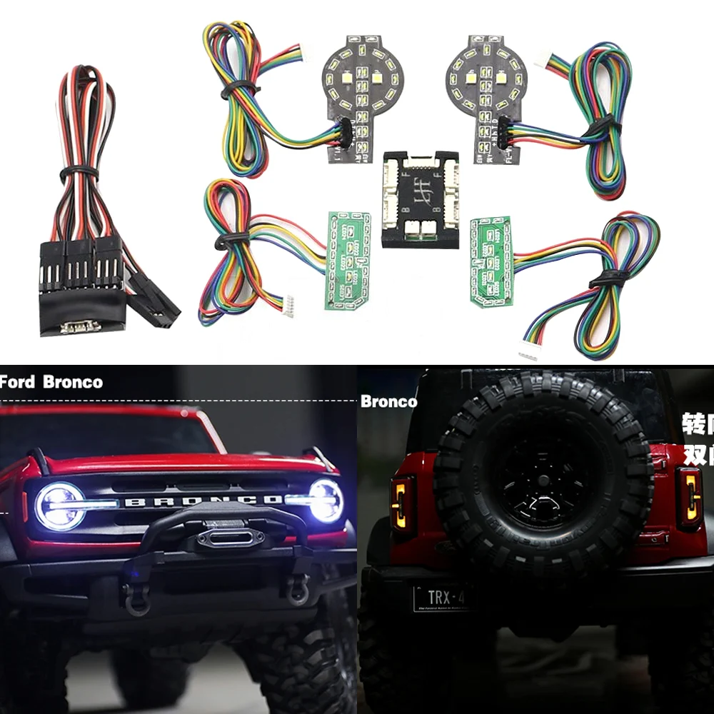 LED Light System Front and Rear Light Sets for TRX4 TRX-4 2021 Bronco 1 ...