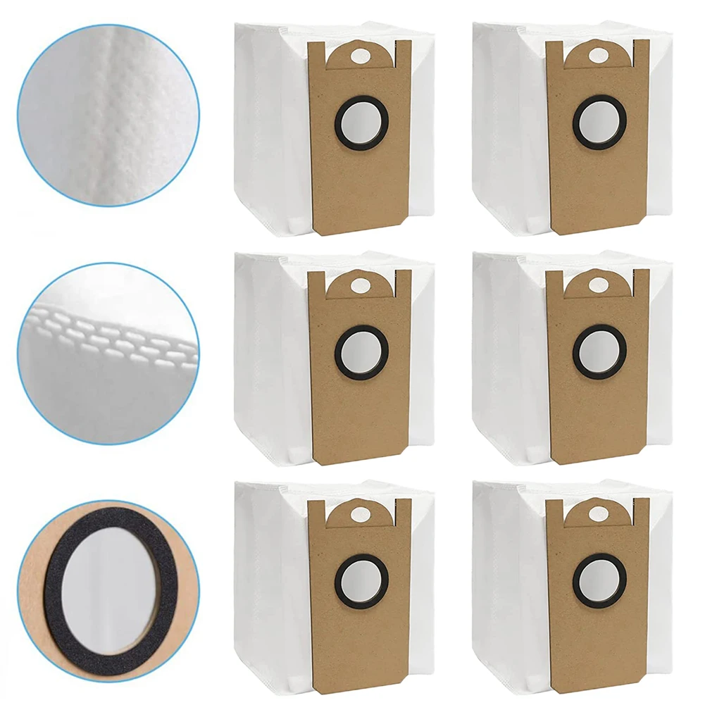 6-Pack-Replacement-Dust-Bags-For-Amarey-A90-Self-emptying-Robot-Vacuum ...
