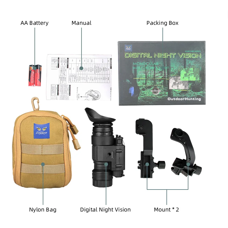 tactical-AirsoftHunting-PVS-14-Monocular-Scope-NVG-Device-Digital-Night ...