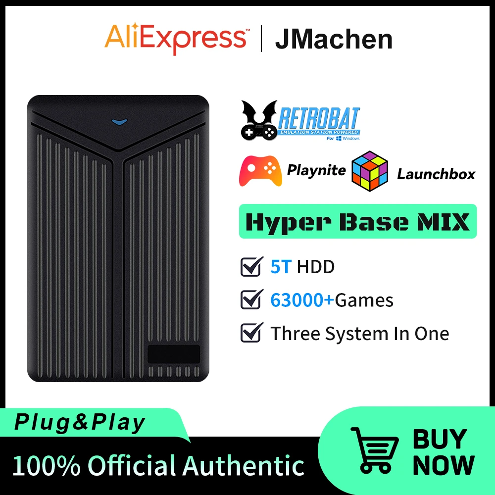 5T Portable External Hard Drive Pre load 63000 Retro Games Launchbox ...