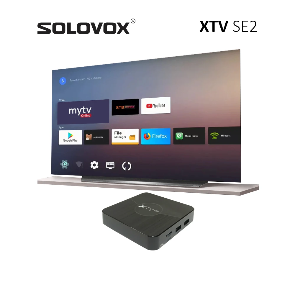 SOLOVOX Dispositivo de TV inteligente en línea, decodificador con ...