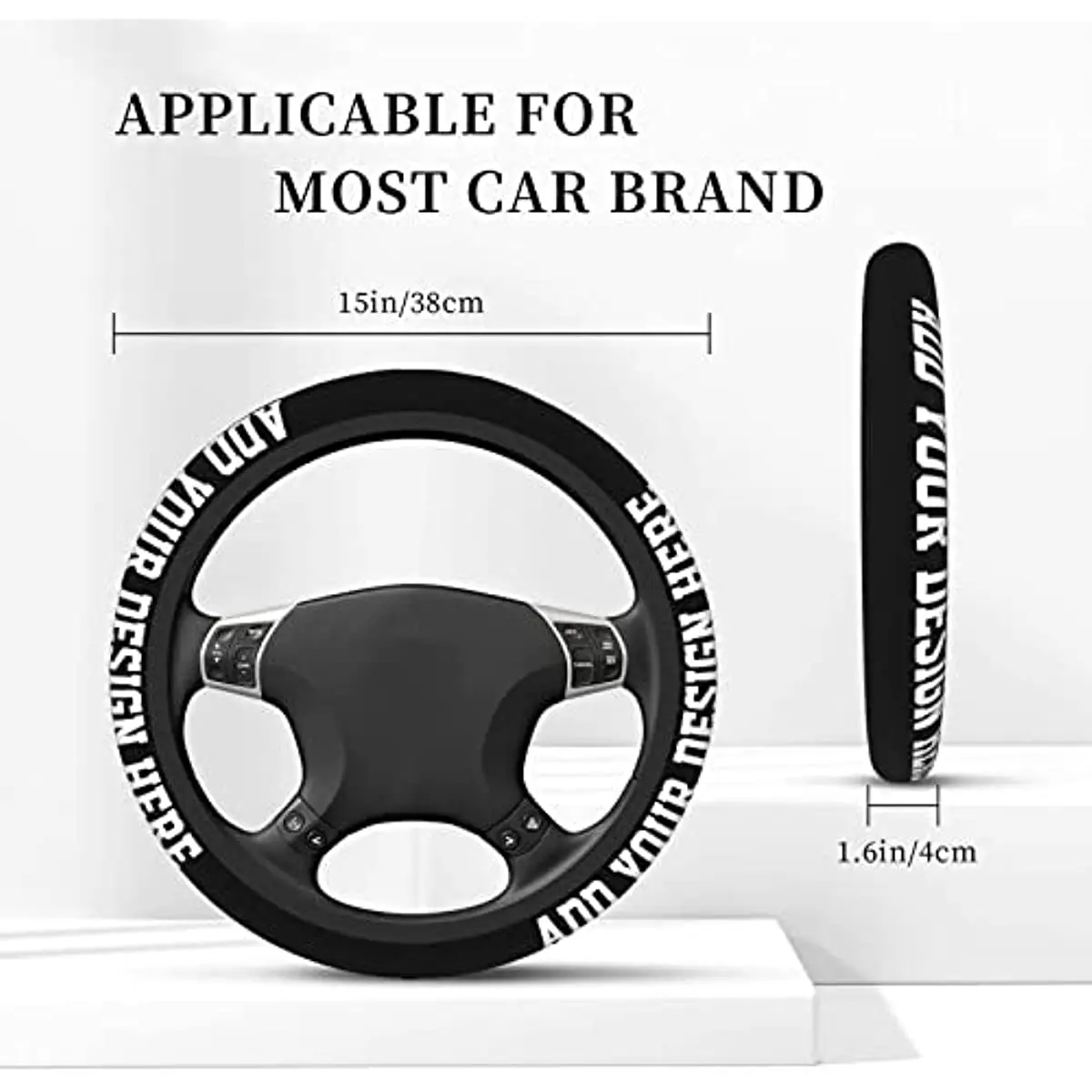 Custom Car Steering Wheel Covers | Gifts Flash