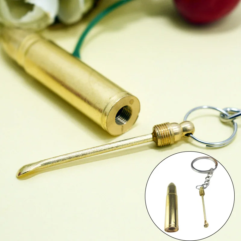 Car Bullet Key Holder Key Rings Men Women Bullet Shape Earpick Ear Pick ...