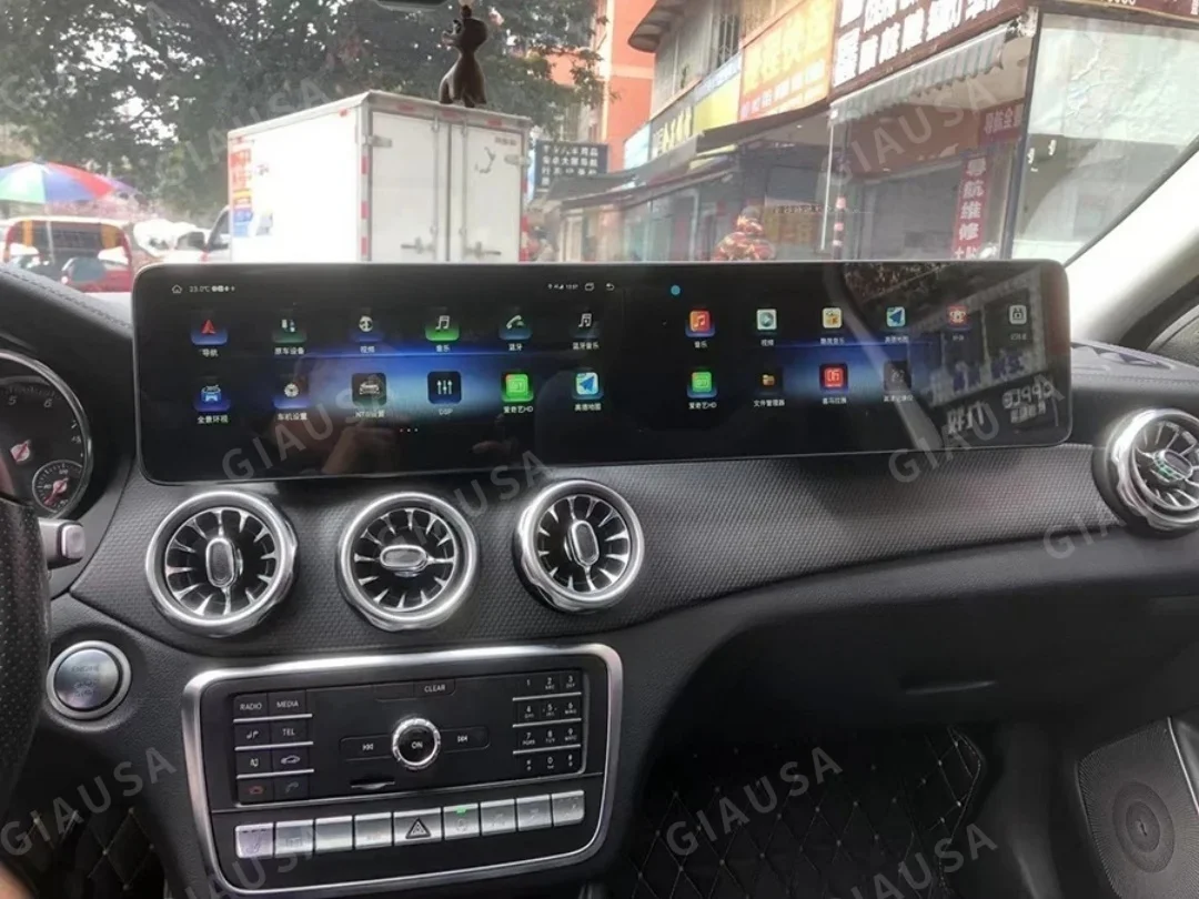 12.3"Upgraded Interactive Dual Screen Car Radio Android For Mercedes ...