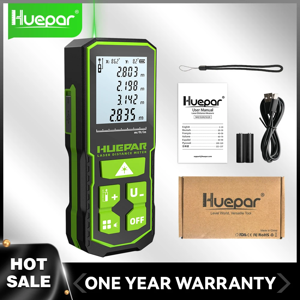 Huepar-Laser-Distance-Measuring-Meters-Tool-with-Angle-Sensor ...