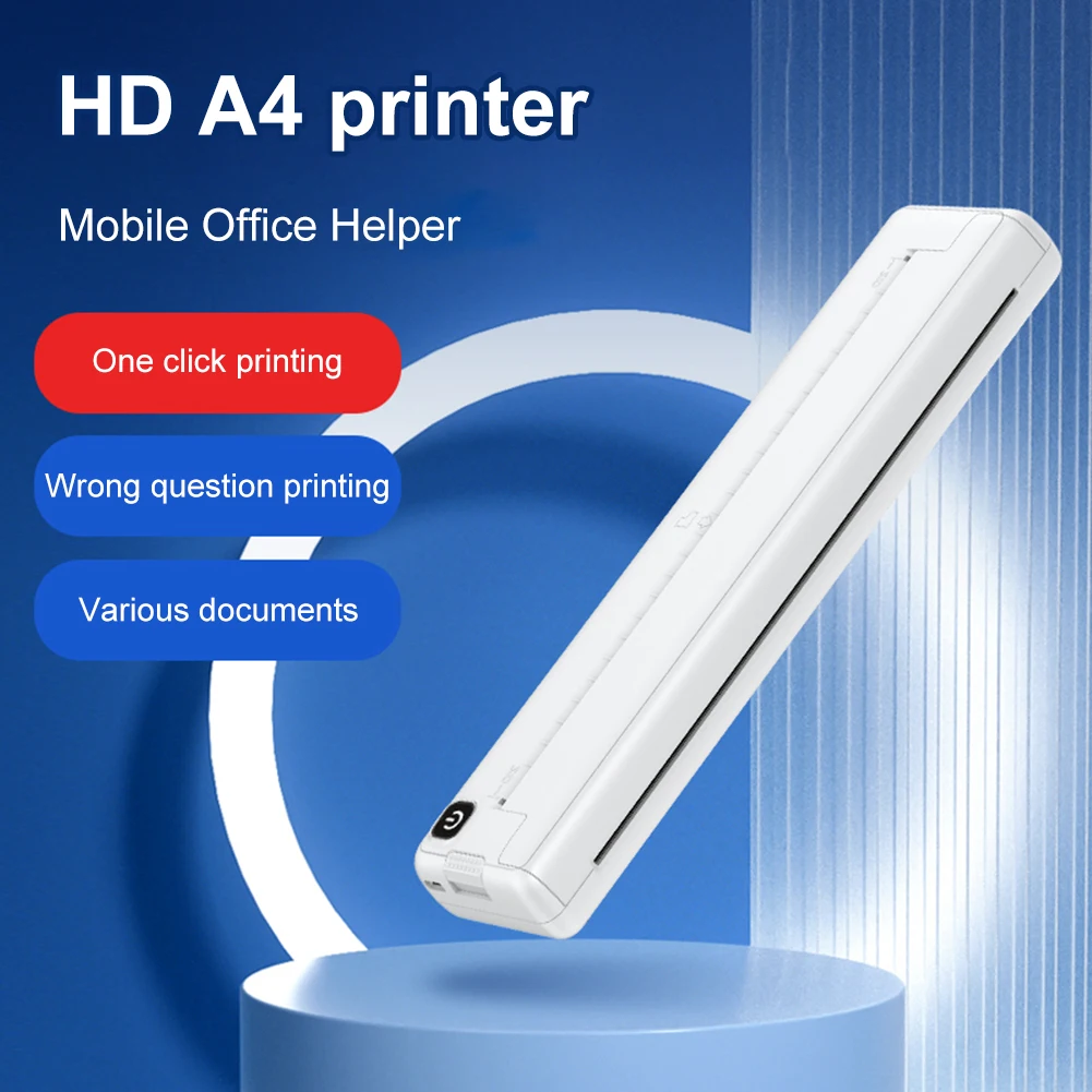 Portable-Wireless-A4-Thermal-Printer-Bluetooth-Pocket-Photo-Document ...