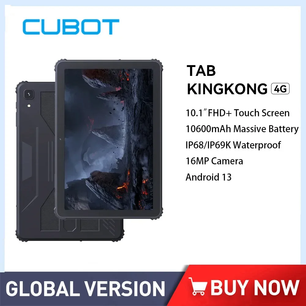 Cubot-TAB-KINGKONG-Waterproof-Rugged-Tablet-10-1Inch-FHD-Octa-Core-16GB ...