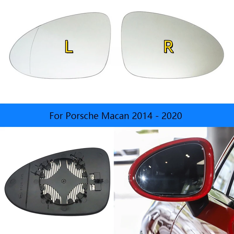 Car Suv Wide Angle Heated Side Mirror Glass For Porsche Macan 2014 ...