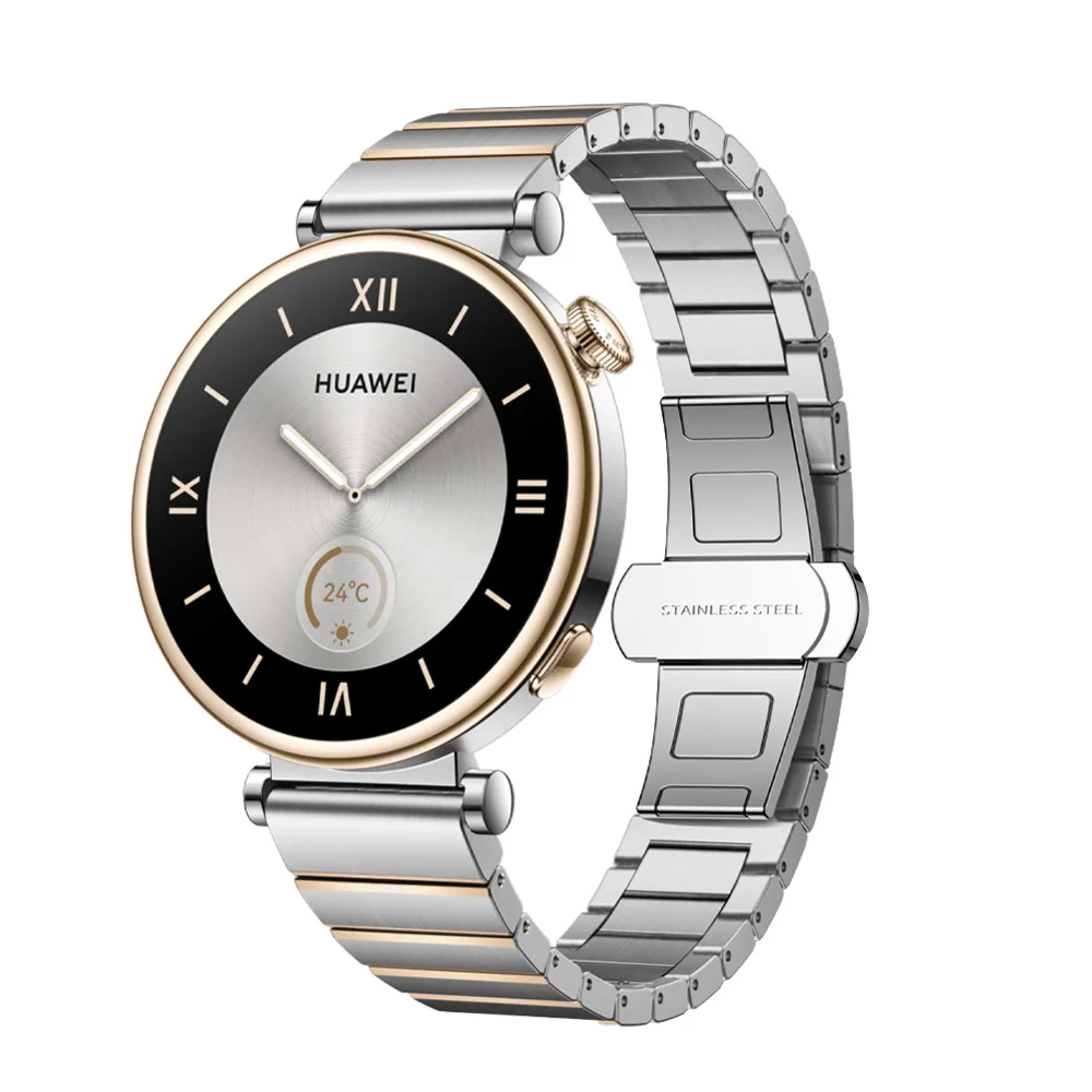 Luxury-Stainless-Steel-Strap-for-HUAWEI-WATCH-GT4-41mm-Metal-Wrist ...
