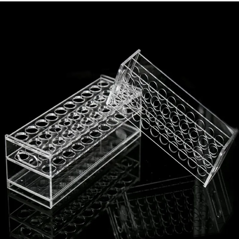 15.5/18.5/21.5mm Organic Glass Test Tube Rack 30/40 Hole Chemical Lab ...