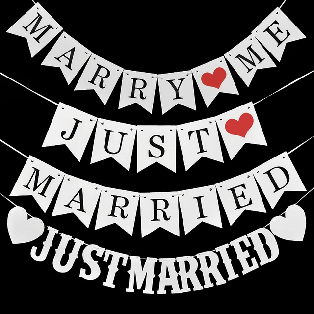 Just Married Banner Printable
