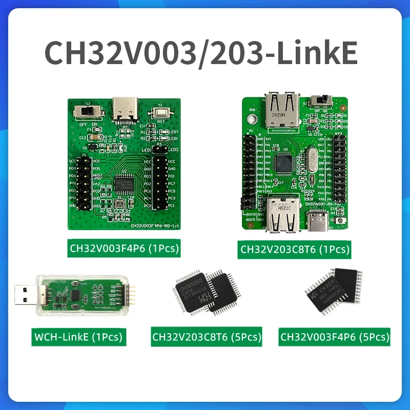 Ch32v203評価ボードevtシステムボードmcuインテリジェントRISC-V mcuデモボードch32v203c8t6
