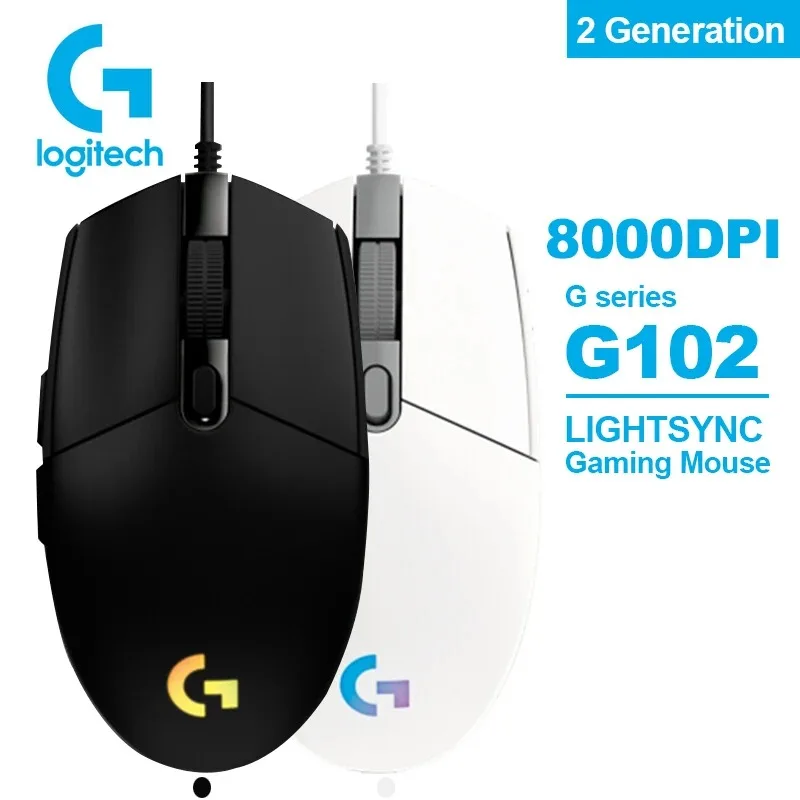 Logitech-G304-G305-G102-Computer-Gaming-2-4G-Wireless-Mouse-Ergonomic-Mouse-HERO-Engine-12000DPI ...