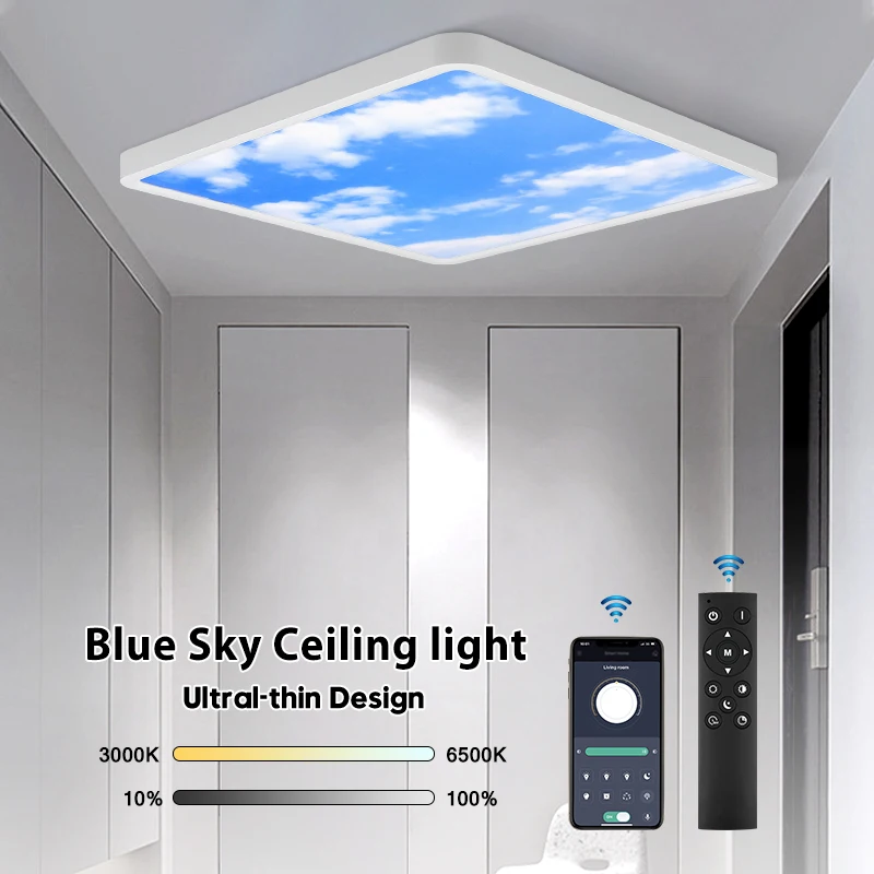 Smart-Sky-LED-Ceiling-Lamp-24W-42W-Dimmable-Ceiling-Panel-Light-85-265V ...