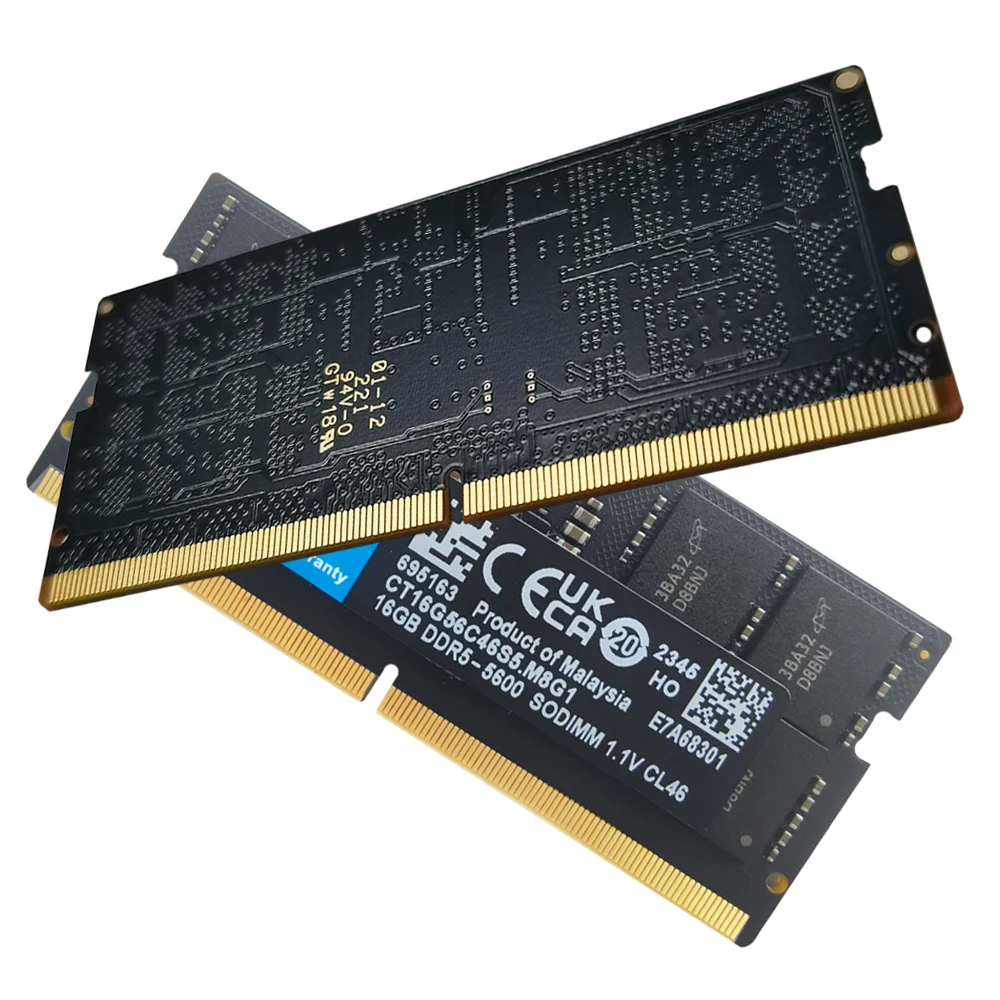 DDR5 Memoria RAM Notebook 4GB 8GB 16GB 32GB 4800MHz 5200MHz 5600MHz PC5 ...