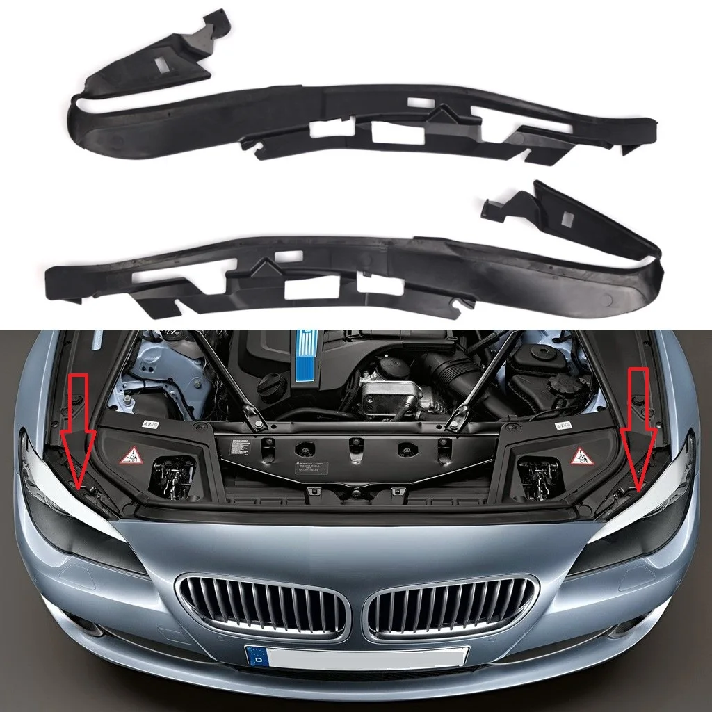자동차 전면 상단 헤드라이트 커버 스트립 트림, 씰링 개스킷, BMW 5 시리즈 F10 F11 F18 M5 2009-2013 ...