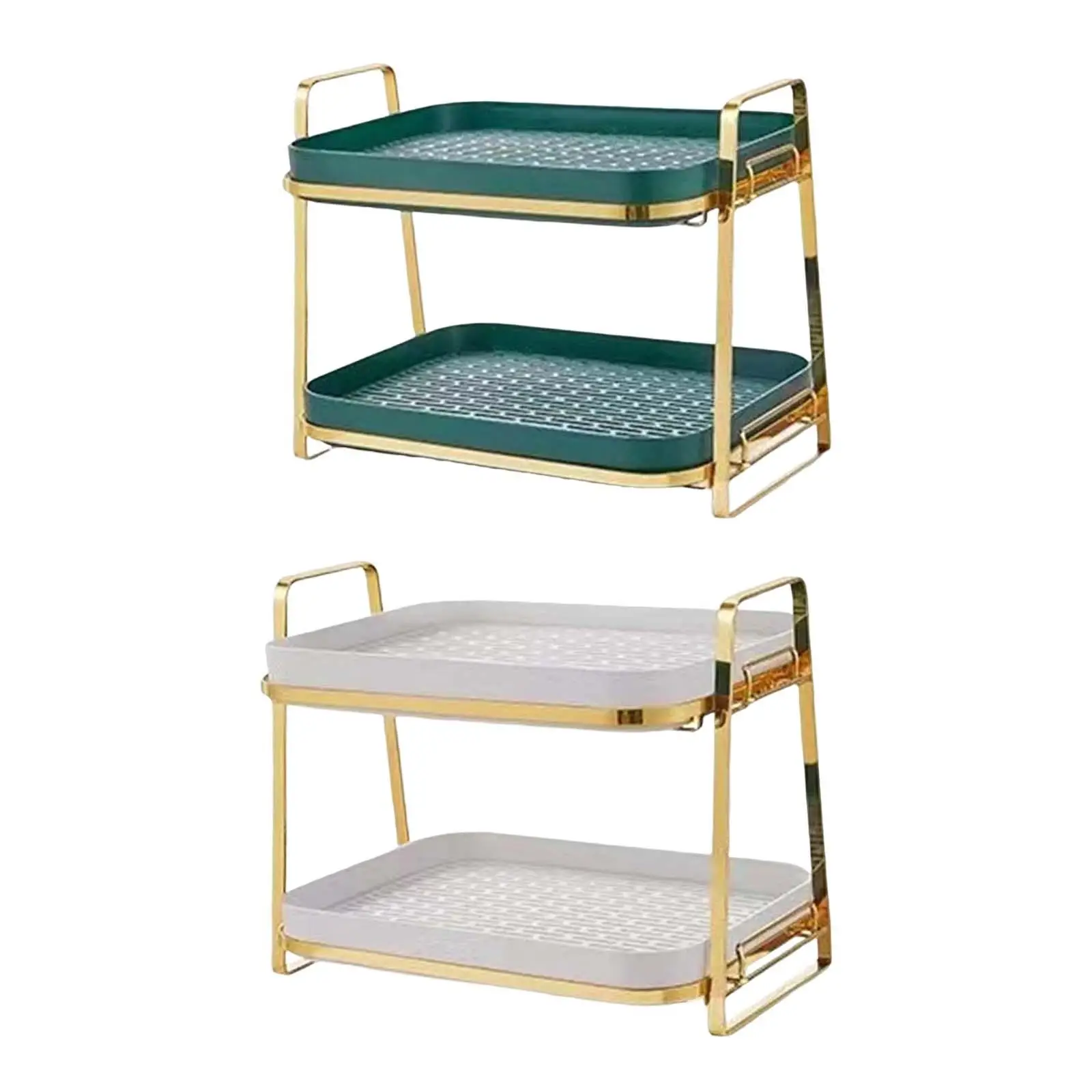 2-Tier-Cup-Drying-Rack-with-Drip-Tray-Multifunctional-Standing-Rack-for ...