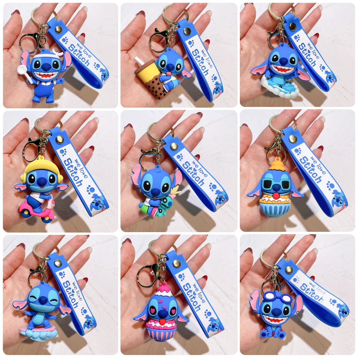 Stitch-Keychian-Anime-Stitch-Pendant-Keychain-Sweet-Pink-Angel ...