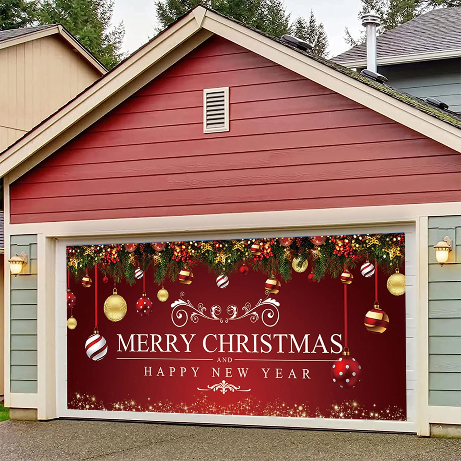 Christmas-Garage-Door-Decoration-Christmas-Garage-Door-Banner-Mural ...